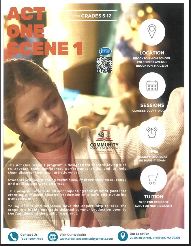 ACT ONE SCENE 1 (GR 5-12) Classes in Brockton, MA | STUDENT 2025-2026 ...