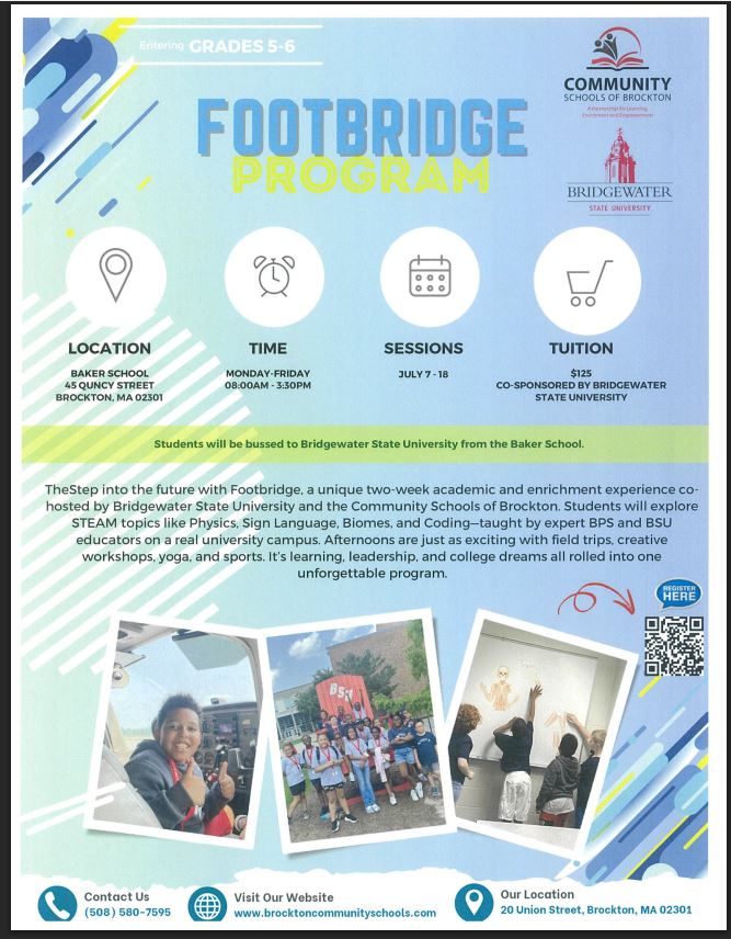 FOOTBRIDGE PROGRAM Classes in Brockton, MA | STUDENT 2025-2026 SPRING ...