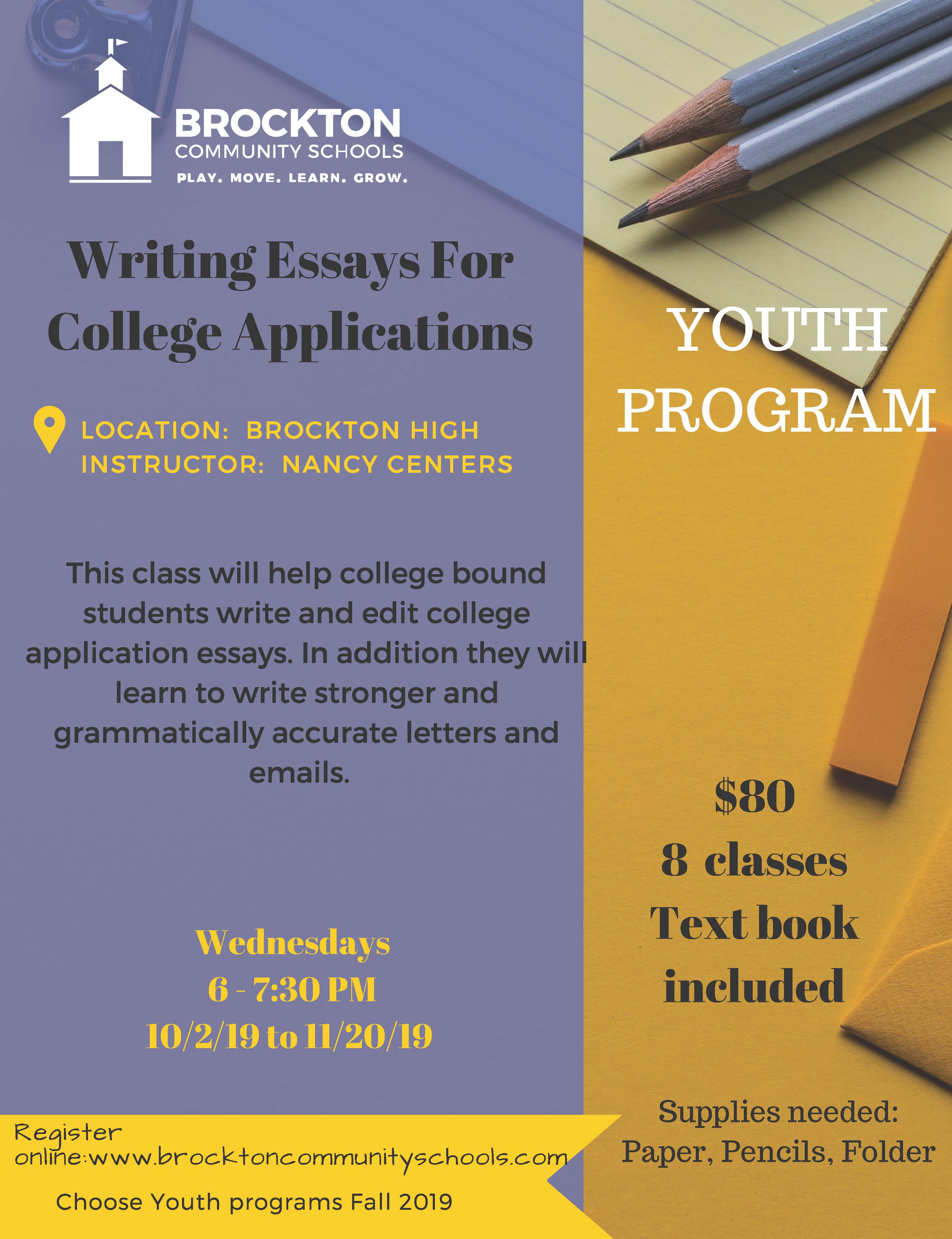 Youth Enrichment Classes in Brockton, MA | Student Programs Fall 2019